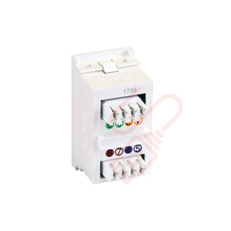 Excel Cat E RJ UTP Module White Networking Cables