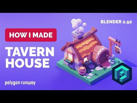 Free Video Tavern House In Blender 3d Modeling Process Polygon Runway From Polygon Runway