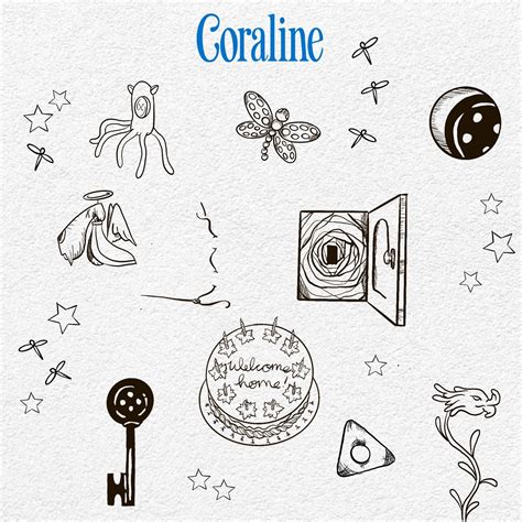💙 Coraline Flash 🪡 💛 Sunday October 6th • 10am 5pm 🐌 50 Each 🐈‍⬛