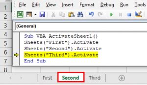 VBA Activate Sheet How To Activate Sheet In Excel VBA