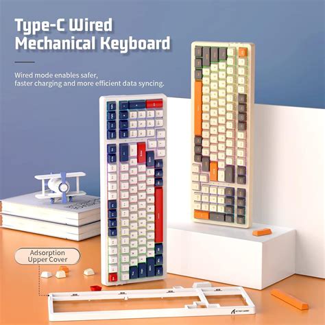 Wired Gaming Kayboard And Custom Coiled Usb C Cable Hot Swappable Mechanical Keyboard With Rgb