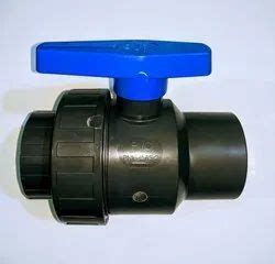 Nut Ball Valve Finolex PVC One Nut Ball Valve 63mm Union Type Wholesale Trader From Chickmagalur
