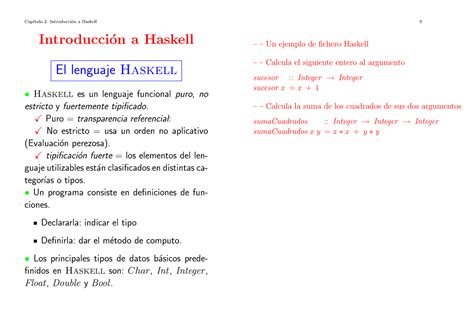 Introduccion A Haskell Introducci ́on A Haskell El Lenguaje Haskell