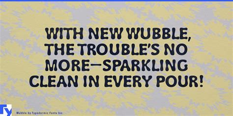 Wubble Typodermic Fonts