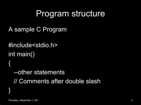 Basics Of C Programming Ppt Programming Languages Computing