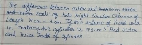 The Difference Between Outer And Incr Inner Outer And Inner Radio Of Hole