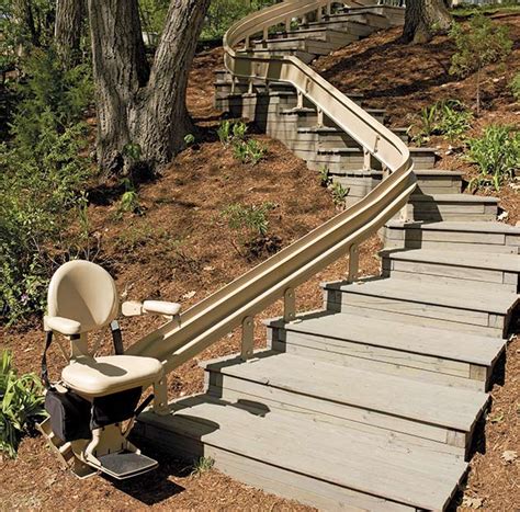 Bruno Elite Curved Outdoor Stair Lifts All Star Mobility Llc