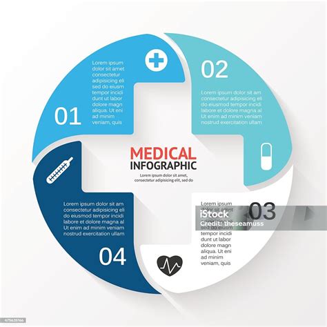 벡터 서클 Plus 팻말 인포그래픽 템플릿을 도표 그래프 프레젠테이션 1에 대한 스톡 벡터 아트 및 기타 이미지 1 1위 2015년 Istock