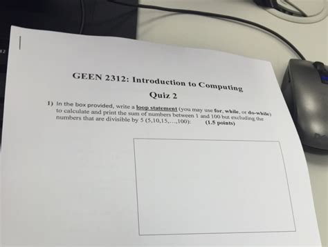 Solved In The Box Provided Write A Loop Statement You May