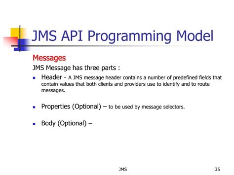 Ppt Jms Java Messaging Service Powerpoint Presentation Free