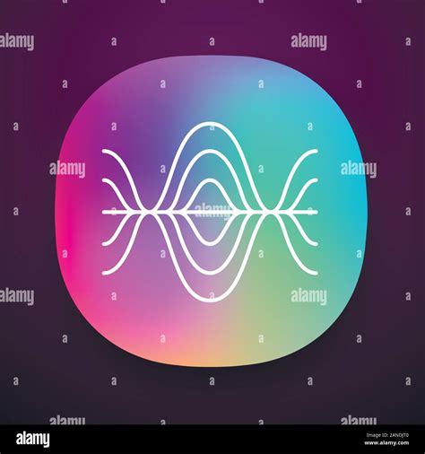 Voice Recording App Icon Vibration Noise Level Frequency Curves Audio Volume Music Player