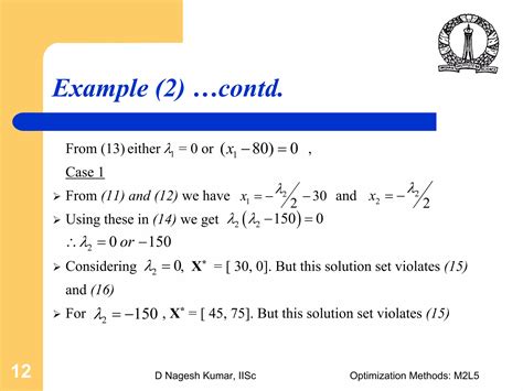 Numerical Analysis Kuhn Tucker Eqn Pdf Technology And Computing