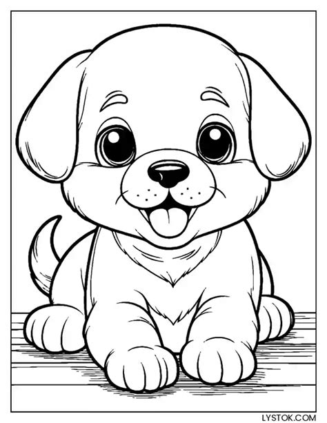 8 Безплатни за Печат Кученце Картинки за Оцветяване за Възрастни и Деца Pdf