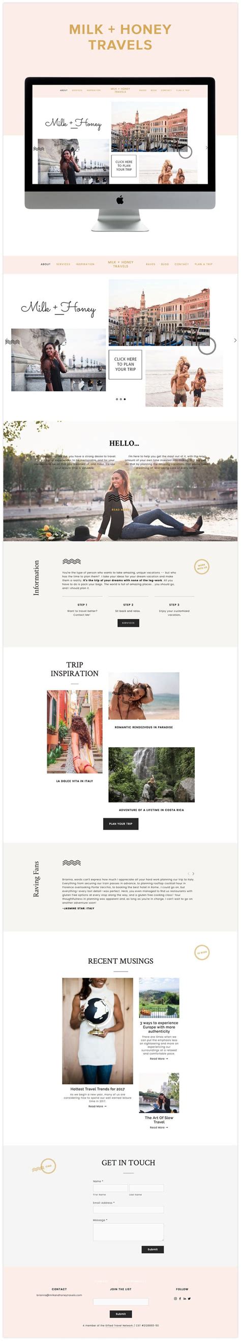 Simple Web Design Girly Web Design Wordpress Web Design