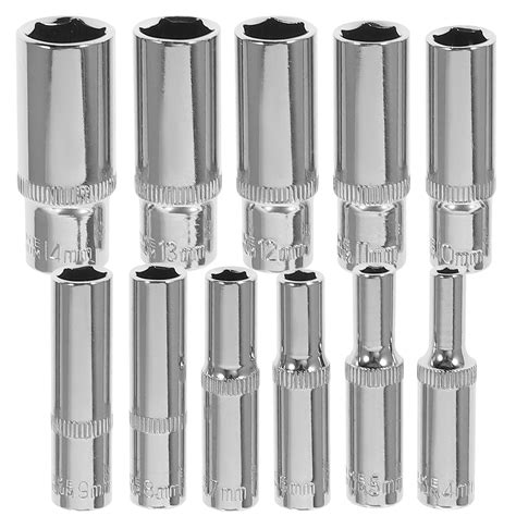 Guyelim 1 4 Socket Set 1 Set Steel 1 4 Socket Assortment 4 14mm