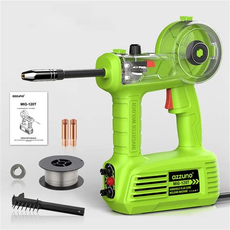 Azzuno Portable Handheld Mig Welder 100a 110v Gasless Mini Welder