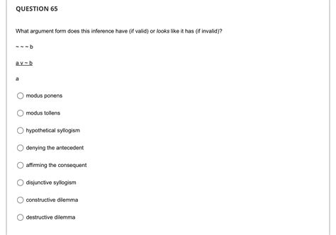 What Argument Form Does This Inference Have If