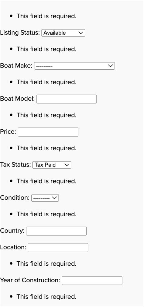 Python Django This Field Is Required On Form Load Stack Overflow