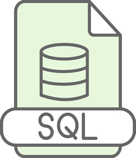 Sql Fillay Icon Vector Art At Vecteezy