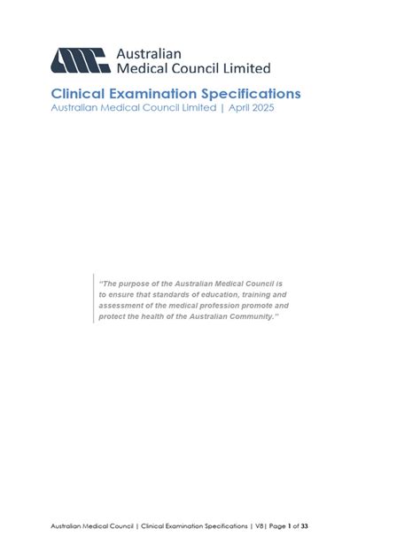 2025 04 09 Clinical Exam Spec V8 1 Pdf Physical Examination
