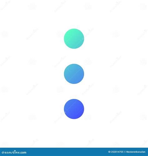 three vertical dots menu pixel perfect gradient linear ui icon stock