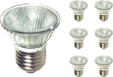 Halogen Cabinet Track Light Bulb 6pack Hr16 50 Watt Flood Bulb 120v 50w E27 E26 Base Aka Mr