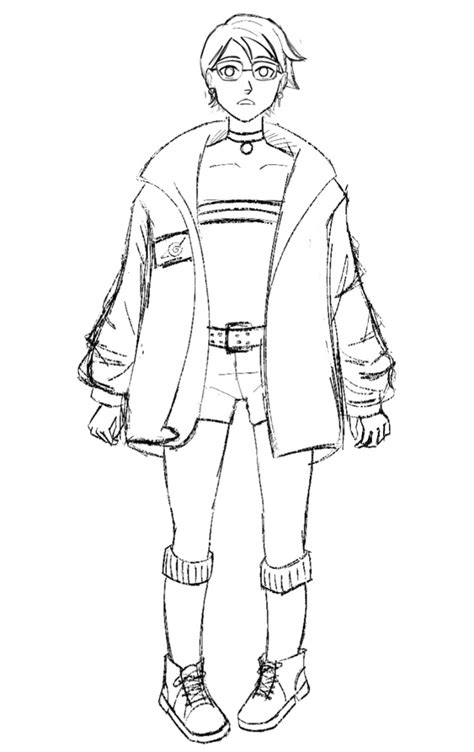 Rough Sketch Of Timeskip Sarada R Boruto