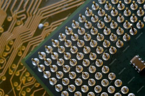 Premium Photo Microprocessor On The Background Of The Microcircuit Of The Motherboard