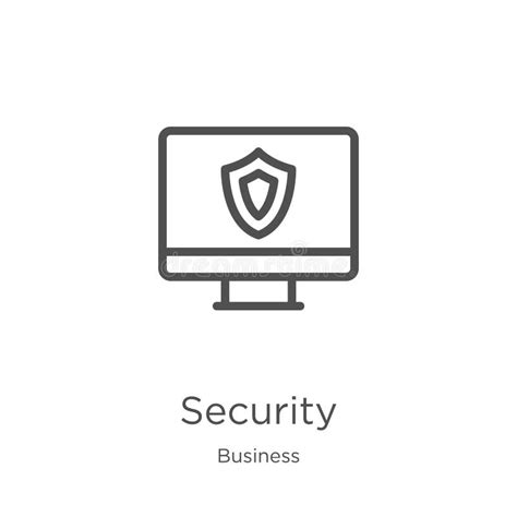Security Icon Vector From Risk Management Collection Thin Line