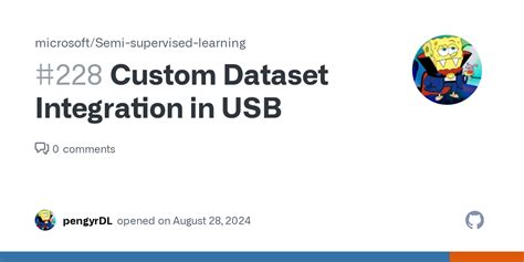 Custom Dataset Integration In Usb · Issue 228 · Microsoftsemi
