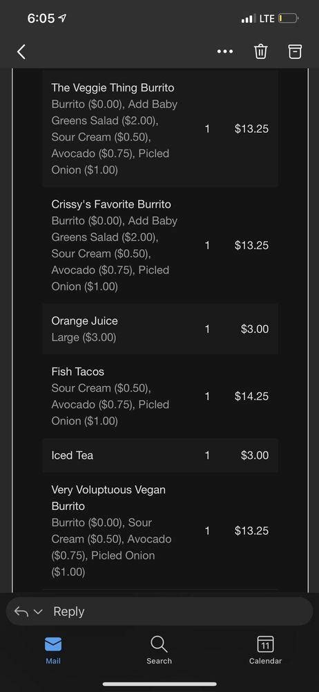 Menu At Sexi Mexi Burrito Bar Winchester