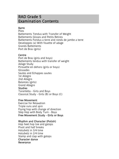 Esb Resources Theory Rad Grade 5 Syllabus Pdf