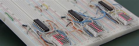 3 digit dot matrix display spi microcontroller based projects