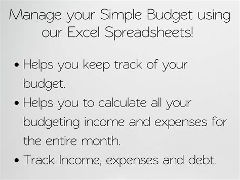 Simple Budget Spreadsheet Excel Simple Budget Template Google Etsy