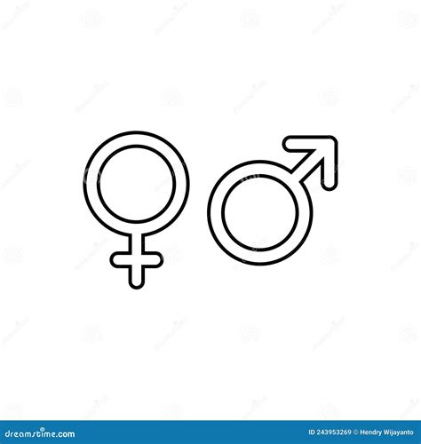 Sex Icon And Simple Flat Symbol For Websitemobilelogoappui Stock