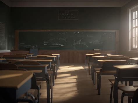 Premium Ai Image In The Empty Classroom Back To School Background