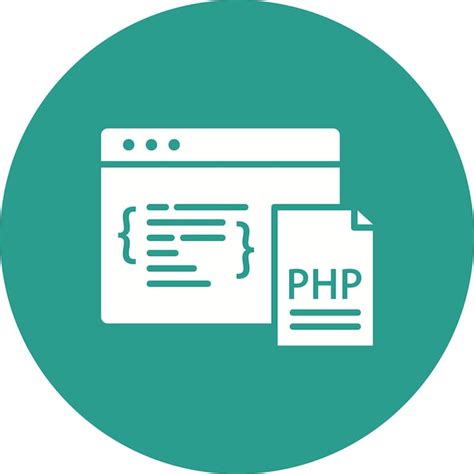 Imagem Vetorial De ícone De Codificação Php Pode Ser Usada Para Codificação E Desenvolvimento