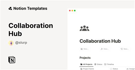 collaboration hub template notion marketplace