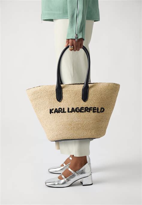 Karl Lagerfeld Essential Large Beach Bag Bolso Shopping Natural