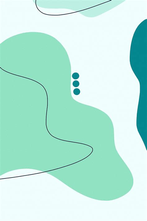 Blob Green Waves Design Pattern Minimalist Abtract Colors Bloob