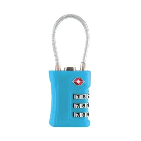 Coteci Tsa Customs Code 3 Digit Combination Lock Blue Color Dropshop 25 Drop Shipping