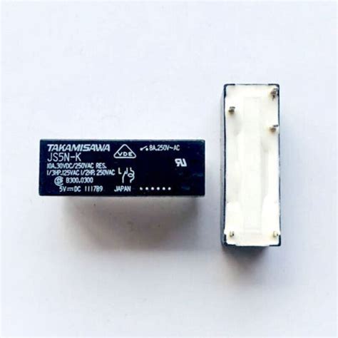 1pc Takamisawa Js5n K Power Relay 5vdc 5pin 10a 30v W8 Ebay