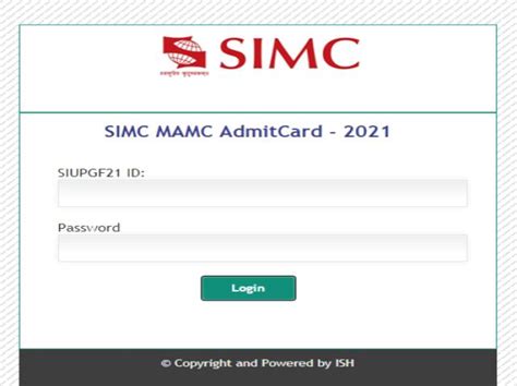 Simc Ma Mc 2021 Admit Card Released Download At Education