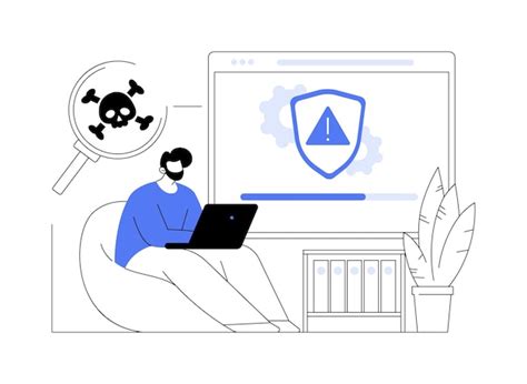 Premium Vector Antivirus Software Abstract Concept Vector Illustration