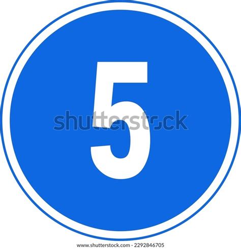 Minimum Speed Limit Sign Set Blue Stock Vector Royalty Free 2292846705 Shutterstock