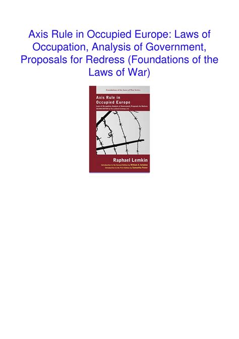 Ppt Download [pdf] Axis Rule In Occupied Europe Laws Of Occupation Analysis Of Government