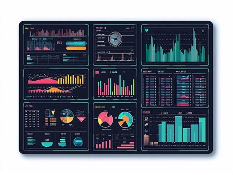 Innovative Data Science Dashboard Featuring Graphs And Statistics In A Minimalist Design S
