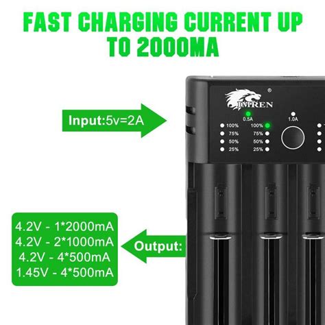 Rechargeable 186502170026650 Lithium Ion Battery And Universal Charger