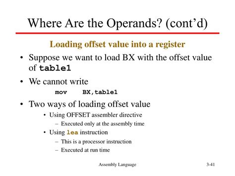 Ppt 4345 Assembly Language Powerpoint Presentation Free Download