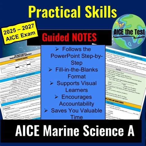 Aice Marine Science A Practical Skills Guided Notes By Aice The Test